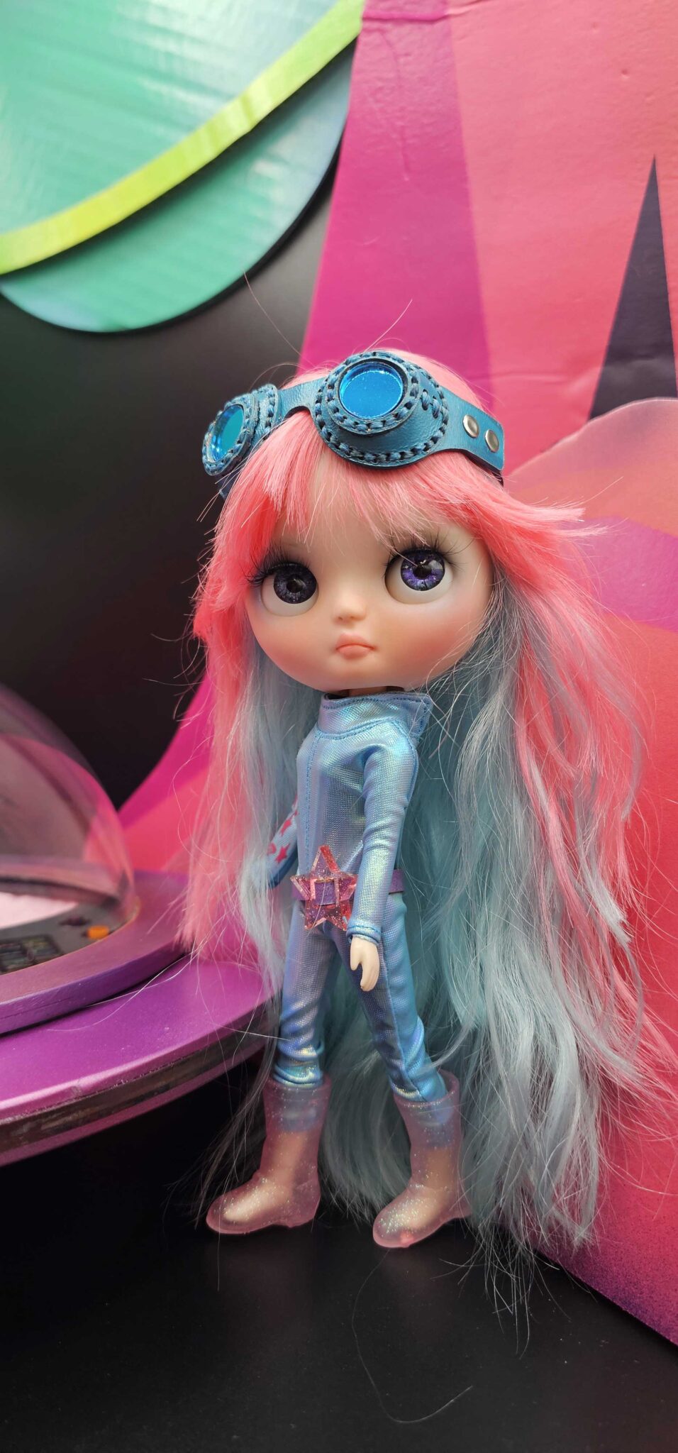 Phoebe, a Custom Takara Middie Blythe Space Girl | Motor City Dolly